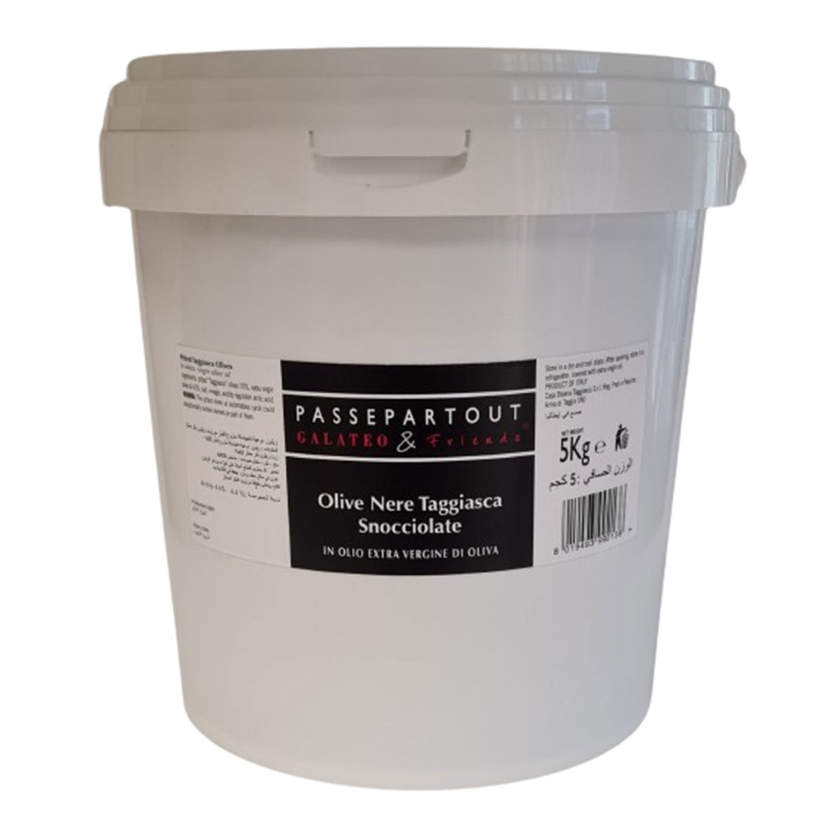 Passepartout - Pitted Taggiasca Olives in Extra Virgin Olive Oil - 5kg ...